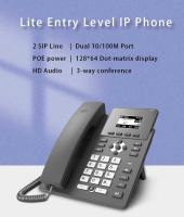China Modern Cordless LCD IP Intercom VoIP Telephone for Cleanroom Hotels and Guesthouses POE IP Telephone for sale