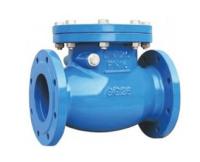 China Flange Connected Cast Iron Check Valves , Swing Type Check Valve Streamlined Structure for sale