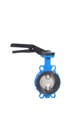 China Cast Iron Wafer Type Midline Butterfly Valve For Water Plant And Power Plant for sale