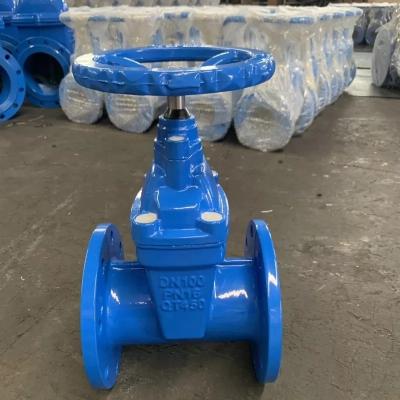 China Gear Operated Cast Iron Flanged Gate Valve Perfect for Gas Pipeline Featuring Robust Construction and Sealing Performance for sale