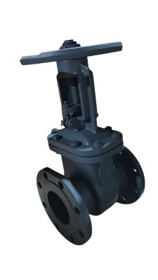 China Industrial PN16 DN100 GOST Gate Valve Cast Steel Flange Gate Valve Fluid Control for sale