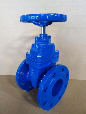 China DIN 3352 F4 Cast Iron Resilient Seated Flanged Gate Valve for Water Media for sale
