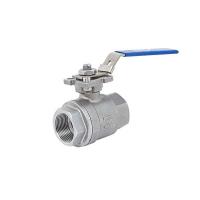 China 316 Stainless Steel Ball Valve with Threaded Ends and Crown Flange – Two-Piece Valve for Superior Performance for sale