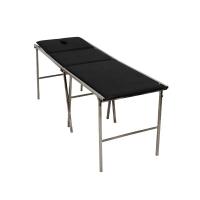 China Stainless Steel Folding Gynecology Examination Bed 190x60x72cm Medical Couch for sale