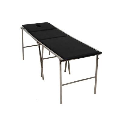 China Stainless Steel Folding Gynecology Examination Bed 190x60x72cm Medical Couch for sale
