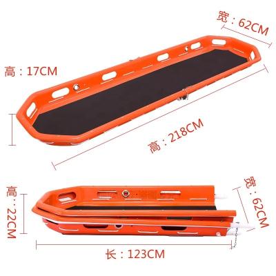 China PE Plastic Helicopter Patient Transfer Basket Stretcher 220x63x18cm CE Certified for sale