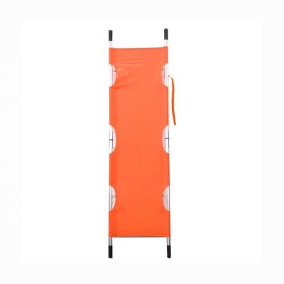 China Aluminum Alloy Folding Medical Stretcher 185x50x3cm for Emergency Rescue Ambulance for sale