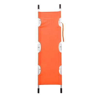 China Customizable Functionality Four Folded Aluminum Alloy Stretcher For Hospital for sale