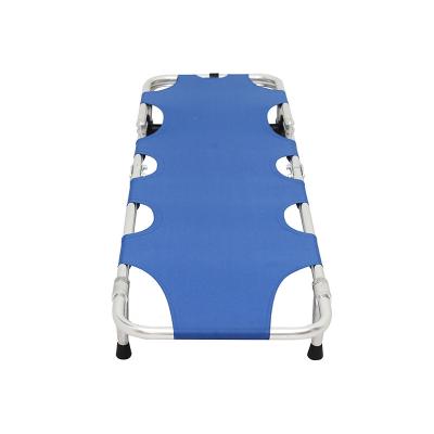 China Steel Folding Stretcher 185x50cm Portable Emergency Medical Stretcher with 1 Year Shelf Life for sale