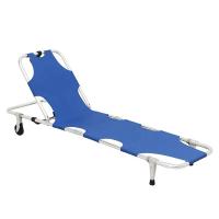 China Aluminum Alloy Folding Stretcher 185x50x24cm for Emergency Rescue Medical Manual for sale