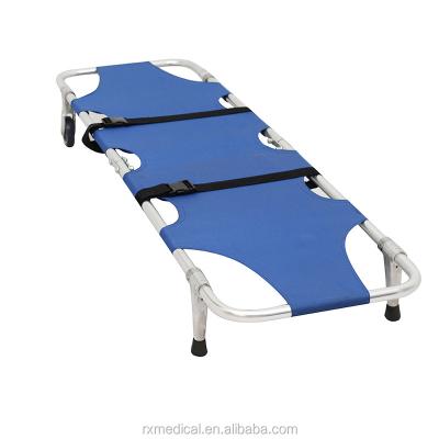 China CE Certified Aluminum Alloy Hospital Ambulance Folding Stretcher 185x50x20cm 4.4kg for sale