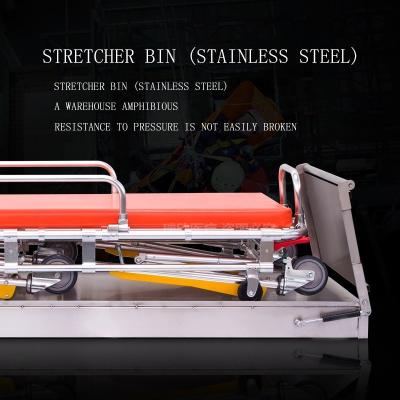 China Customized Logo Accepted Convenient Stainless Steel Stretcher Base for Ambulance for sale