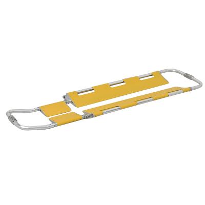 China CE Certified Steel Folding Scoop Stretcher 185x50x21cm Medical Rescue Equipment for sale