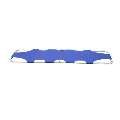 China Manual Power Source Adjustable Aluminum Loading Ambulance Stretcher for Medical Equipment for sale