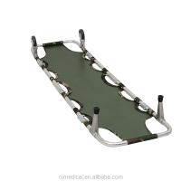 China Orange Aluminum Alloy Folding Stretcher Collapsible Ambulance Gurney 185x50x21cm 7kg for sale