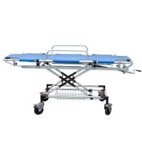 China Blue Aluminum Alloy Emergency Ambulance Stretcher Bed 190x55x88cm for First Aid for sale