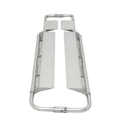 China Aluminum Alloy Scoop Stretcher 205cm Adjustable Length for Fracture Patients for sale