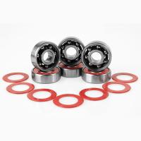 China Od 2.2x0.8cm Skateboard Wheel Bearings Chrome Steel Titanium Wear Resistance for sale