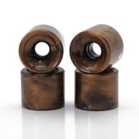 China Custom Brand Transparent Stylish Polyurethane Longboard Wheels Wear Resistance for sale