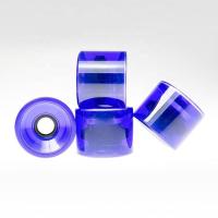 China Smooth Sliding PU Skateboard Wheels 70mm 80mm 90mm Longboard  Wheels for sale