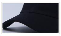 China Promotional Curved Brim Black Cotton Baseball Cap Custom Trucker Cap SML Size for sale