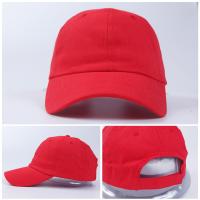 China Personalised Cotton Sports Wear Red Dad Caps With Crown Unisex for sale