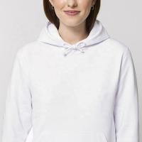 China Thick Cotton Heavyweight Oversized Long Sleeve Hoodie White Color for sale