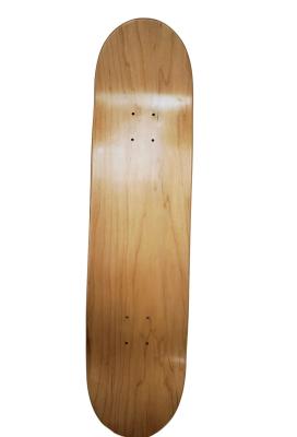China 2024  New Style  Blank 7 ply Maple Concave Double Kick Standard Skateboard for sale