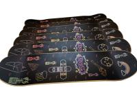 China Hot Selling High Quality Popular 7 ply Maple Double Kick Concave Professional Skateboard for sale