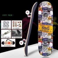 China Sturdy 4 Wheels Custom Complete Skateboards For Professional Riders for sale