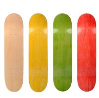 China Blank Color Sleek Seven Ply Skateboards Wood City Skateboards For Pro Skaters for sale