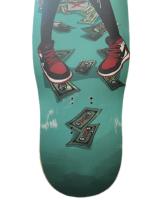 China Private Label Hardwood Longboard Deck Patterned Dancing Longboard For Beginners for sale