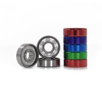 China Professional 608 ABEC 11 Skate Board Wheel Bearings Colorful 8 PCS/Box for sale