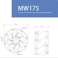 China 7 Inch 175mm Omnidirectional Mecanum Wheel High Performance Durable for sale