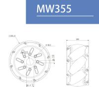 China 14 Inch 355mm Mecanum Wheels Heavy Duty Customization Available for sale