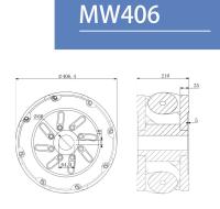 China 16 Inch 406mm Omnidirectional Wheels Continuous Path Control  Mode for sale