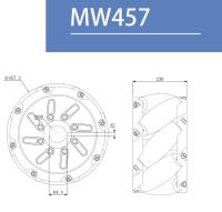 China 18 Inch 457mm Heavy Duty Mecanum Wheels For Max  Loading 8000kgs for sale