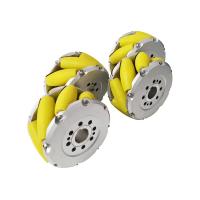 China 8Inch 203mm Omni Directional Yellow PU Wheels For loading for sale