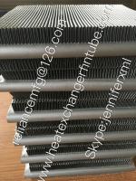 China Carbon Steel Base Tube Material Single Row Flat Fin Tube Hot Dip Galvanized for sale