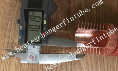 China Extruded High Copper Radiator Finned Tubes With 10.5mm Fin Height for sale