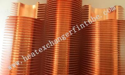 China B111 C12200 OD 1'' Tube Carbon Steel / Copper Extruded Finned Tubes for sale