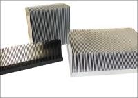 China Round Extruded Aluminum Heat Sink Profile With Small Longitudinal Fins for sale
