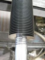 China Extruded Embedded Aluminium Copper Fin Tube Longitudinal Spiral Heat Exchanger Coil for sale