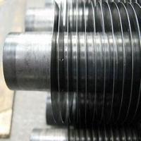 China Extruded Type Pipe Embedded Heat Fins Tube Aluminium Solid for sale