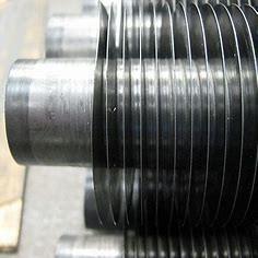 China Extruded Type Pipe Embedded Heat Fins Tube Aluminium Solid for sale