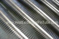 China TP304 / 304L SMLS Stainless Steel Spiral fin tube OD16X1.5WT L Type for sale