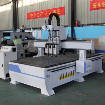 China CNC Router Machine Pneumatic 3 spindles wood furniture cutting machine for sale