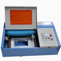 China 40W Small Laser Engraving Cutting Machine 30x20cm For Rubber Stamp for sale