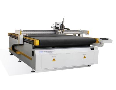 China Glass Rubber Fiber Oscillating Knife Cutting Machine 1600x2500mm for sale