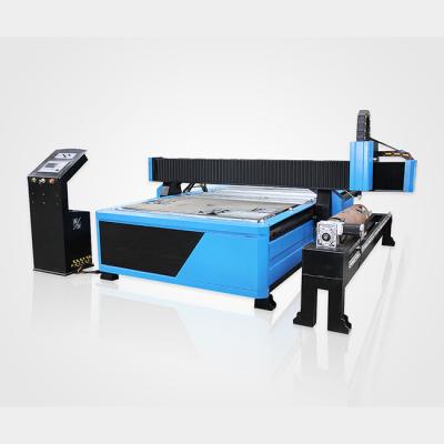 China Metal Tube Plasma Cutting Machine For Steel Pipes Plates With Rotary Axis for sale